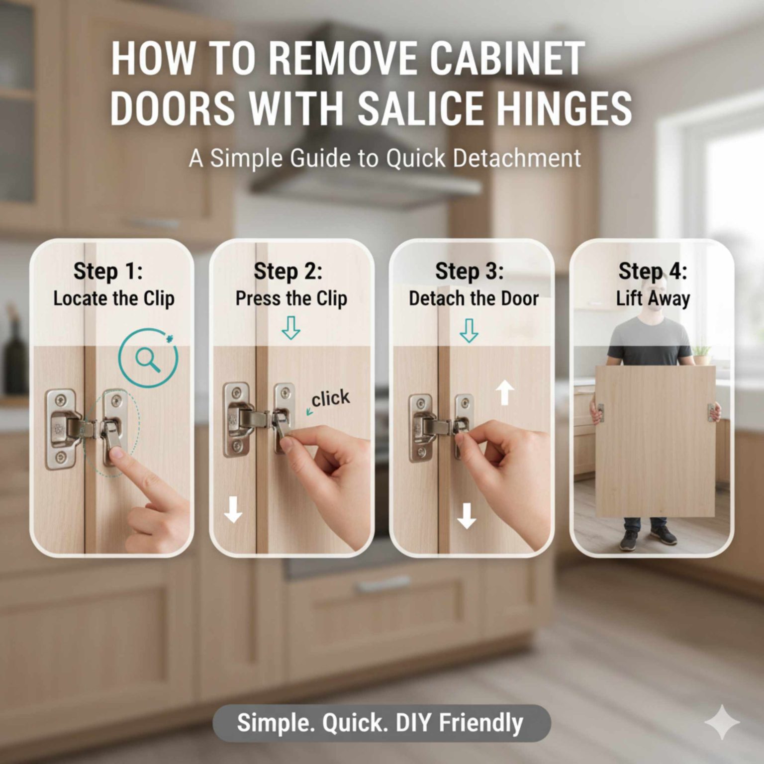 How To Remove Cabinet Doors With Salice Hinges: An Essential Guide