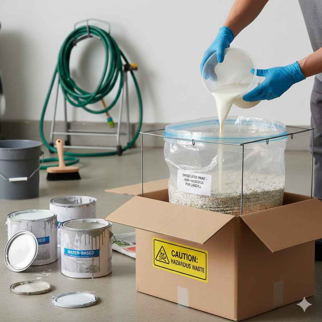Disposing of Water-Based Paint: Simple Steps and Safety Measures
