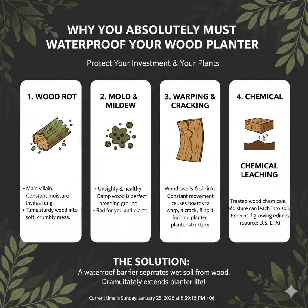 How To Waterproof The Inside Of A Wood Planter Box: Genius
