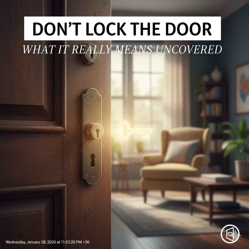 Don't Lock the Door What It Really Means Uncovered