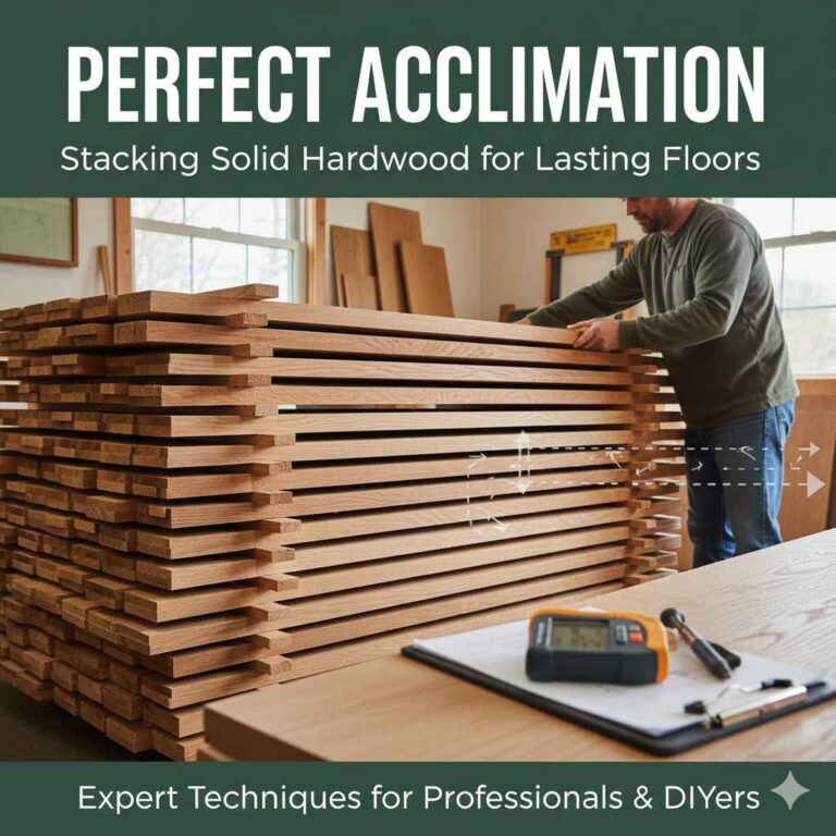 How to Stack Solid Hardwood for Perfect Acclimation