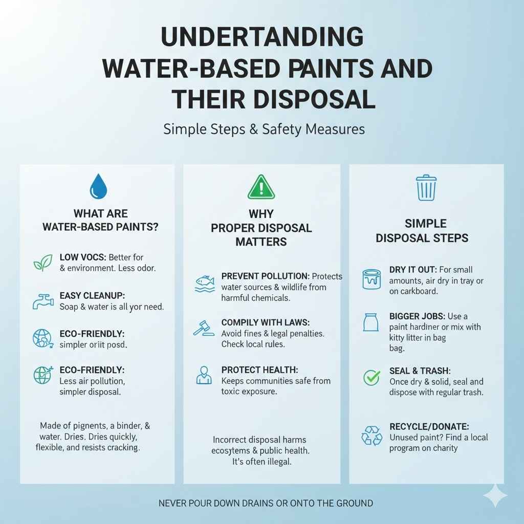 Disposing of Water-Based Paint: Simple Steps and Safety Measures
