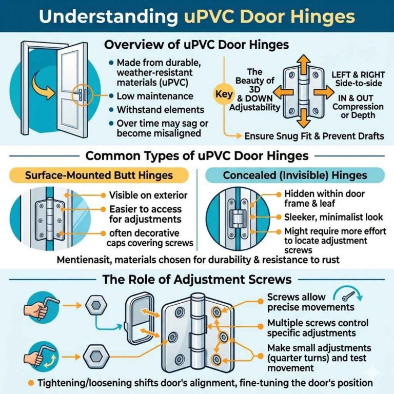 How To Adjust A uPVC Door Hinge Properly