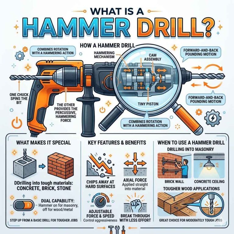 Hammer Drill Vs Impact Drill: Key Differences Explained